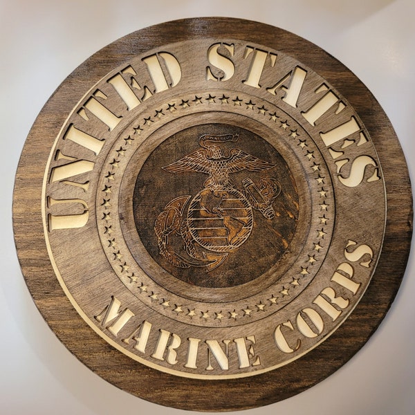Marine Corps Plaque - Etsy
