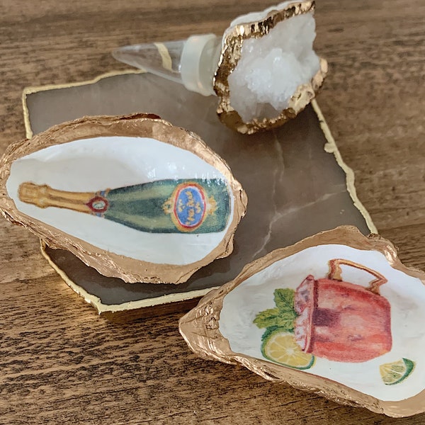 Oyster Shell Ring Dish - Etsy