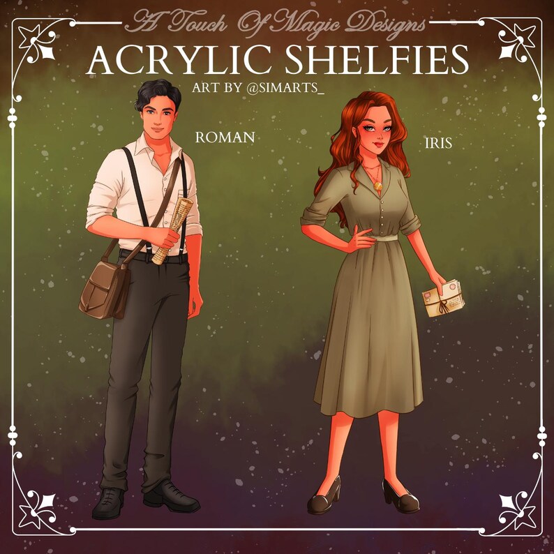 Shelfie Set Roman Kitt & Iris Winnow Divine Rivals - Etsy