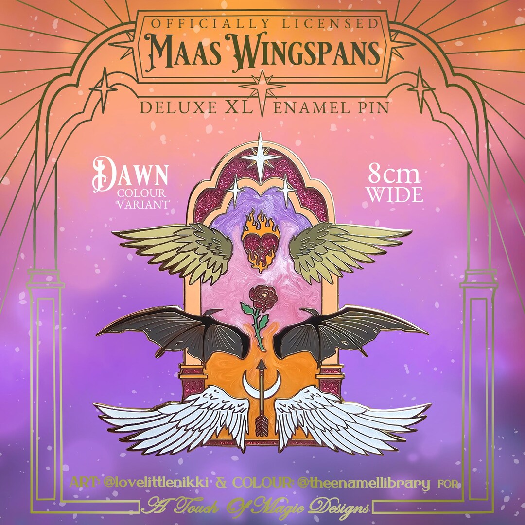 Wings of Maas Dawn Color Way XL Deluxe Pin SJM OFFICIALLY Licensed - Etsy