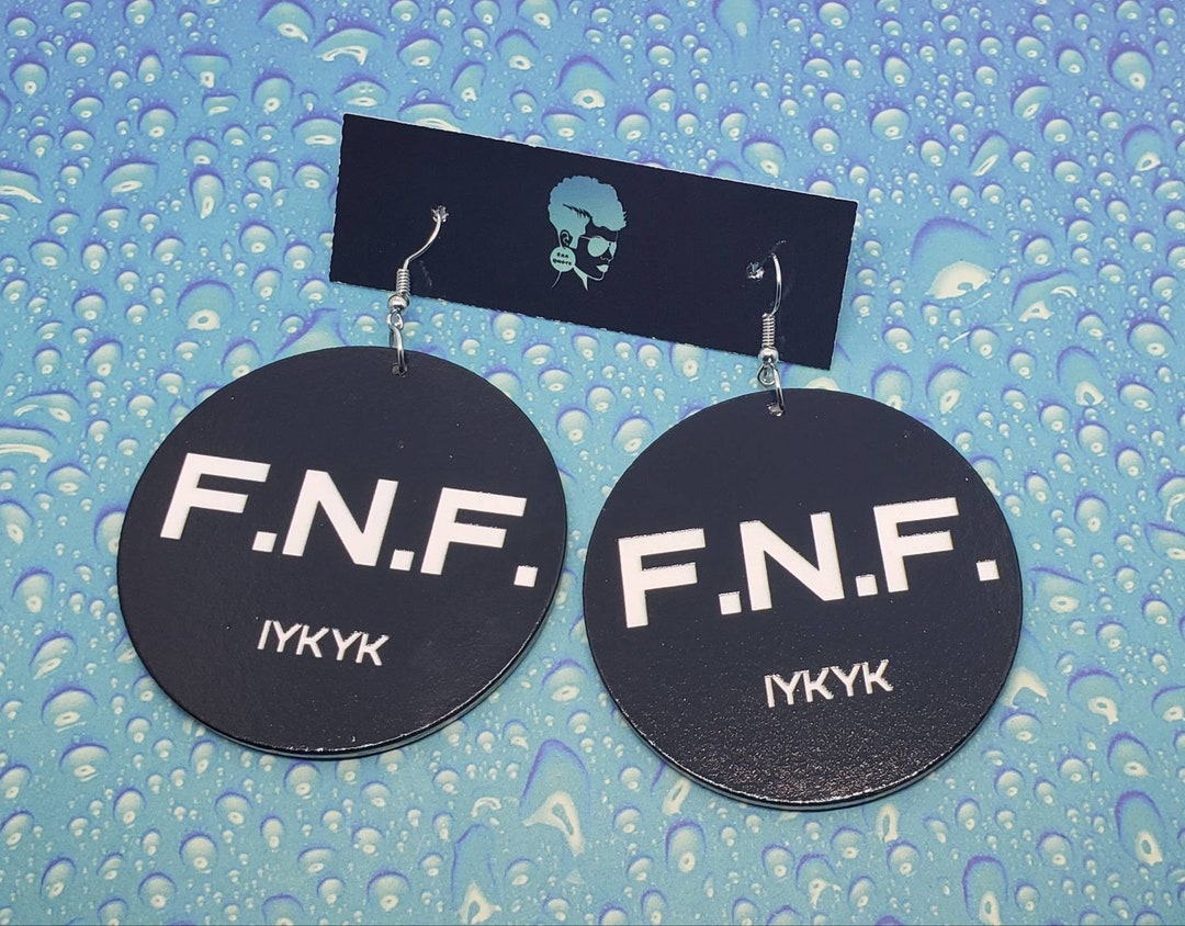 Quote Earring F.R E.E. FNF Earrings Wood Dangle Earrings - Etsy