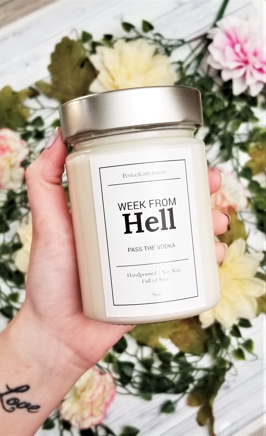 Week From Hell Candle, Soy Wax Candle, Funny Gift, Home Office, Funny ...