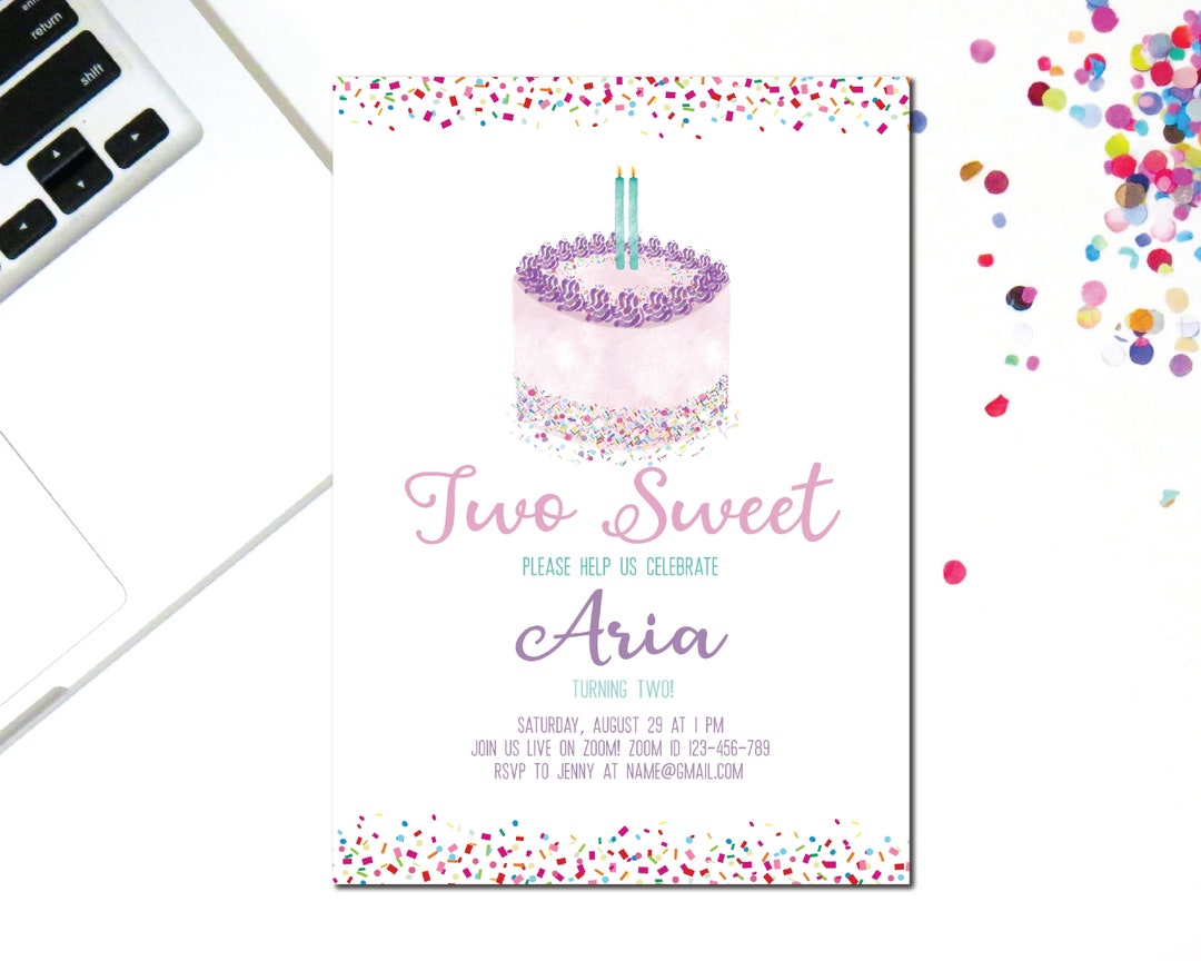 Virtual Birthday Party Invitation, Virtual Party, Social Distance ...