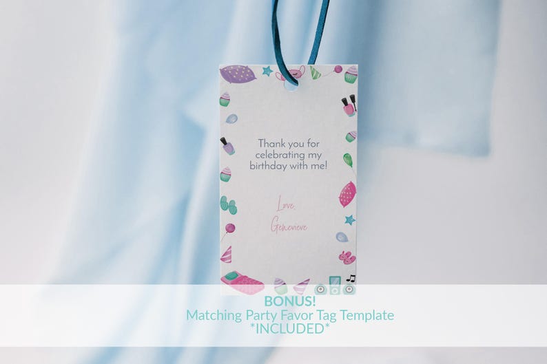 Slumber Party Invitation Template, Sleepover Birthday Invite, Slumber ...
