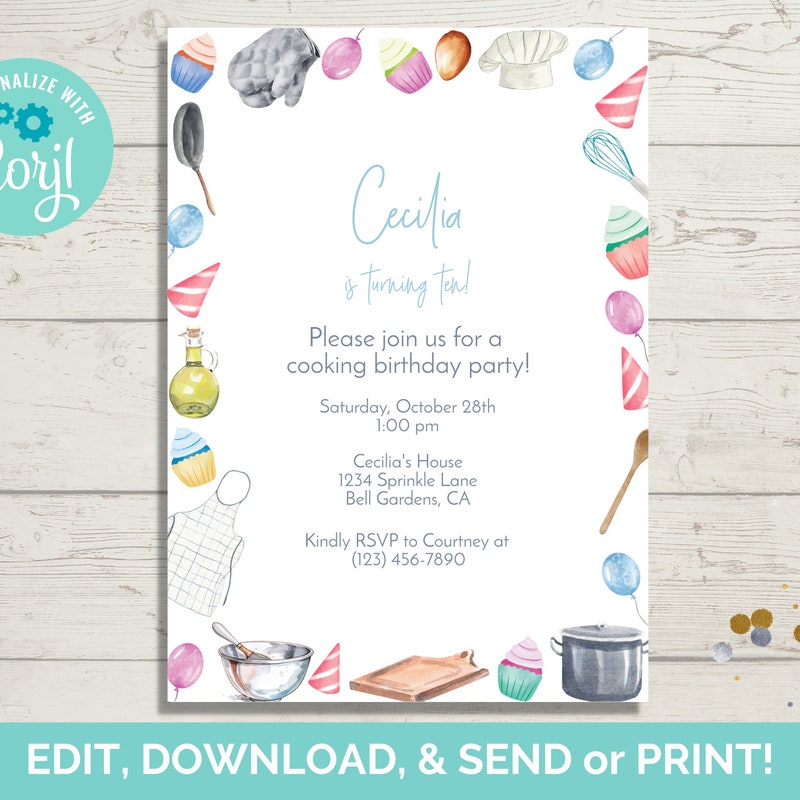 Cooking Party - Etsy