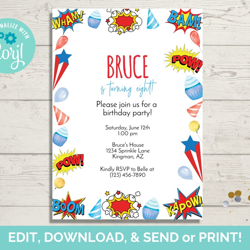 Comic Book Party - Etsy