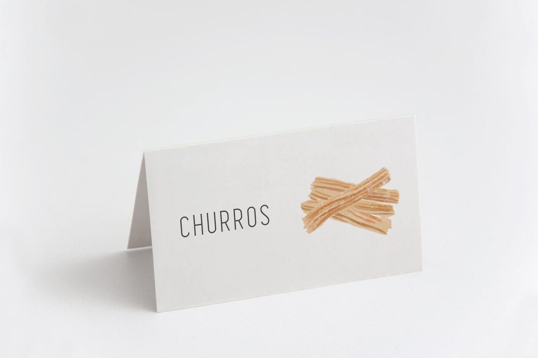 Churro Theme Food Tent Template, Churro Birthday, Birthday Party Food ...