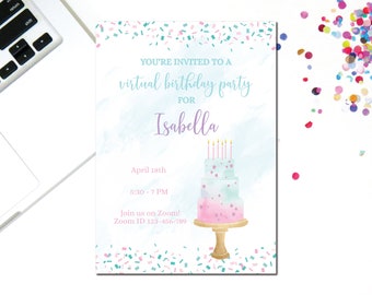 Zoom Virtual Party Invitation - Etsy