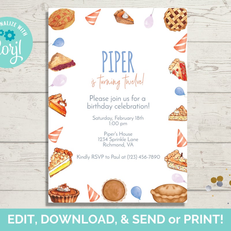 Pie Party - Etsy