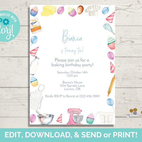 Baking Party - Etsy