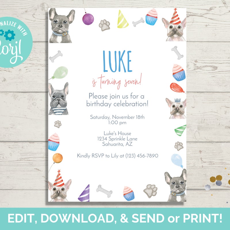 French Invitation - Etsy