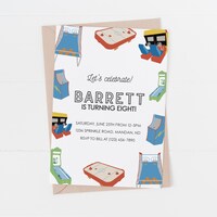 Digital Arcade Party Birthday Invitation | Neon Game Party | Glow ...
