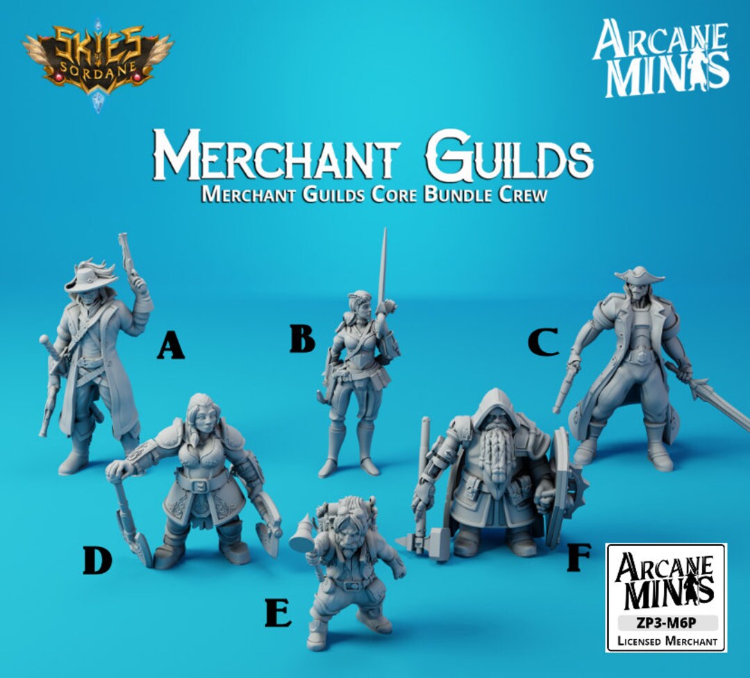 Arcane Minis Merchants Guild - Etsy