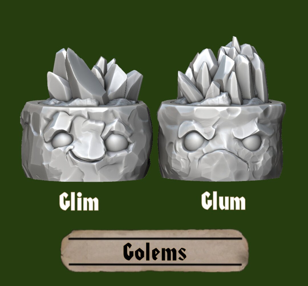 Mythic Dice Box Golems Glim & Glum - Etsy