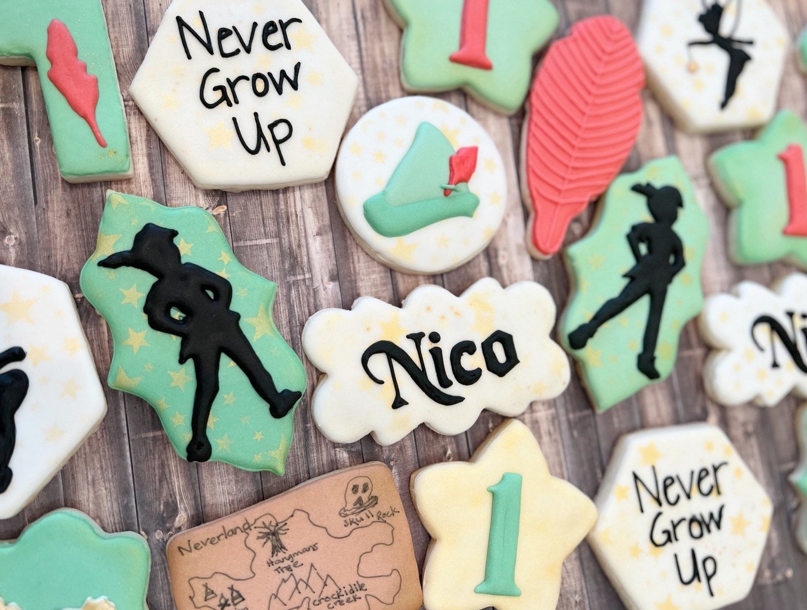 1 Dozen Peter Pan Cookies - Etsy