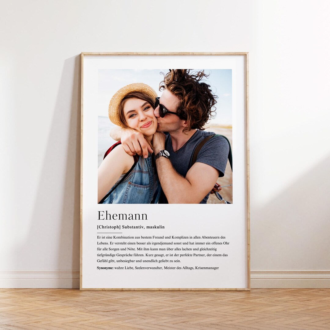 Husband Definition Gift Photos - Personalized Photo Collage for Husband ...