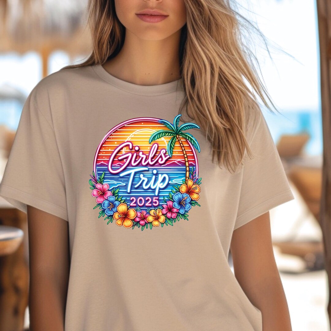 Girls Trip 2025 Circle Shirt | Girl's Trip 2025 Shirt | Girl's Trip Tee ...