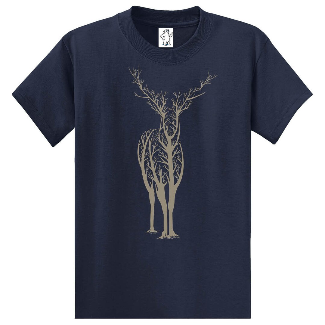 Deer Tree | Graphic Tee |men's Shirts | Big and Tall Shirts | Men's Big ...