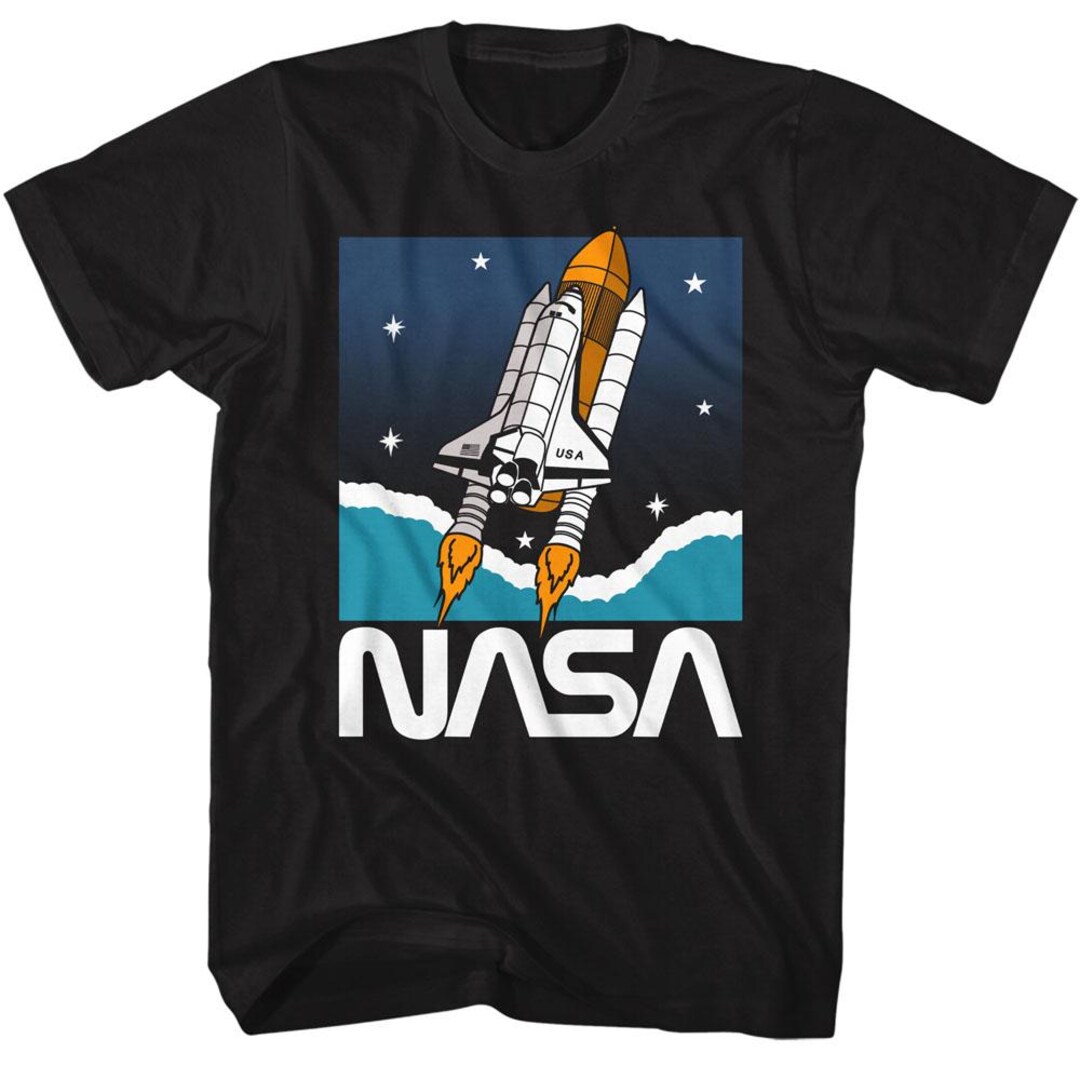 NASA Shuttle in Space | NASA Official Shirt | Men's Shirts | Big and ...