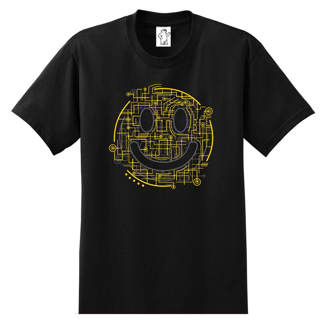 Electric Smiley / Camiseta gráfica / Camisas de hombre / Camisas ...