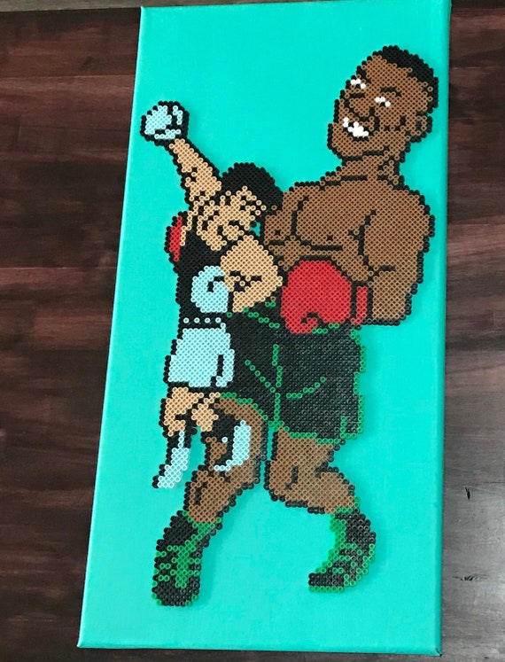 Mosaic Mixed Media & Collage Mike Tysons Punch Out Perler Art etna.com.pe