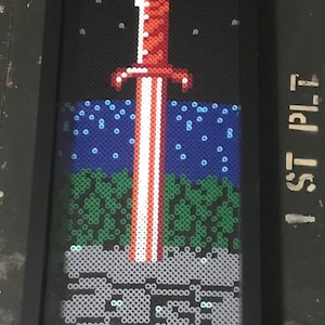 Legend of Zelda 2 Title Screen Shadowbox Perler - Etsy