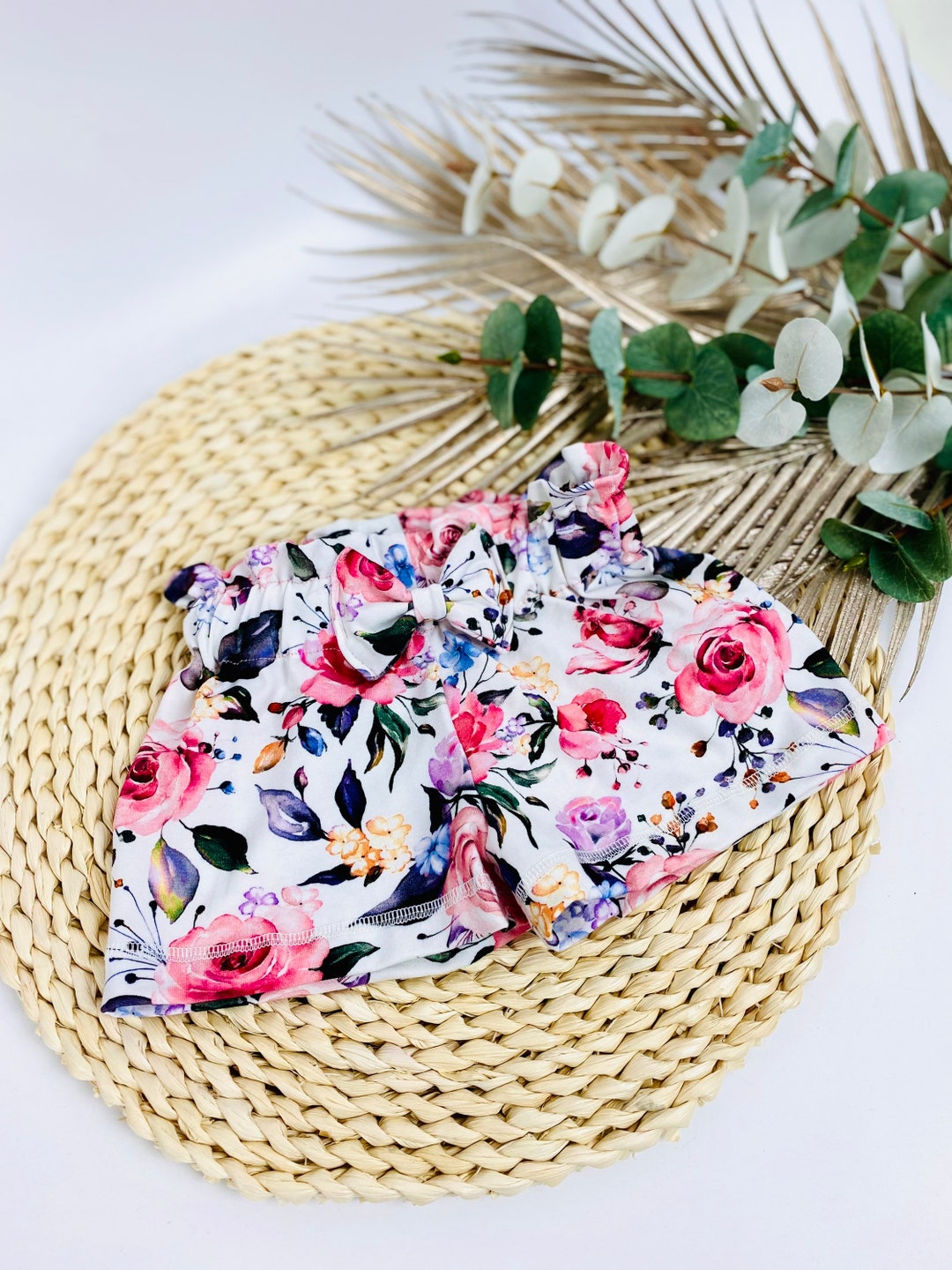 Baby Summer Set, Paperbag Shorts,shorts, Flowers, Shorts, Baby Shorts ...