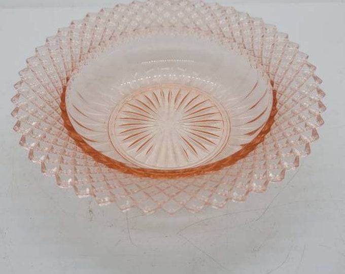 Miss America Pattern Pink Depression Glass Small Round Bowl, 1930s ...