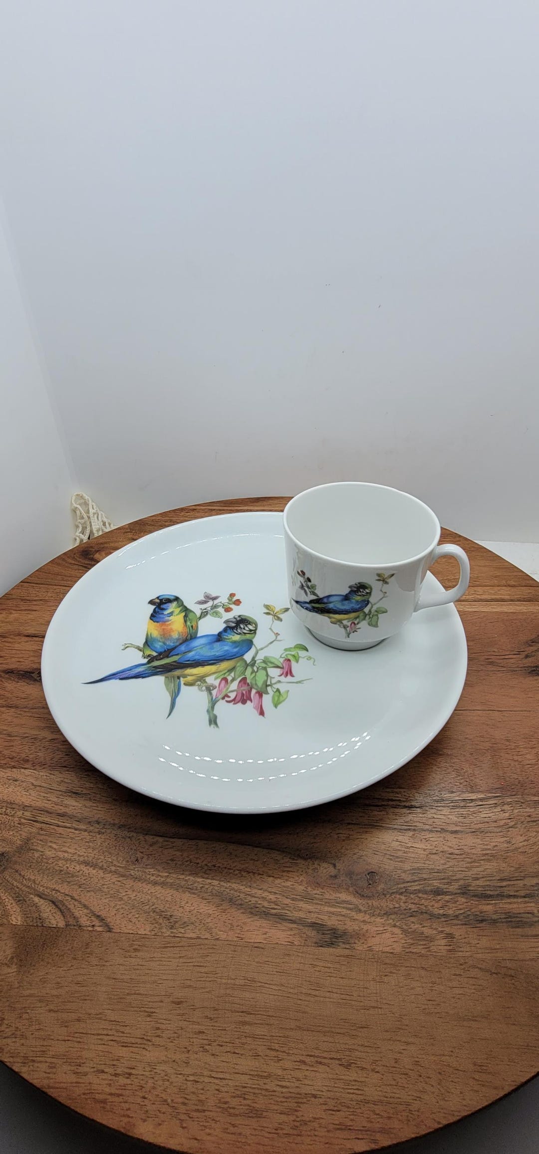 Set of Six Schumann Arzberg Golden Crown E&R Song Birds Luncheon Picnic ...