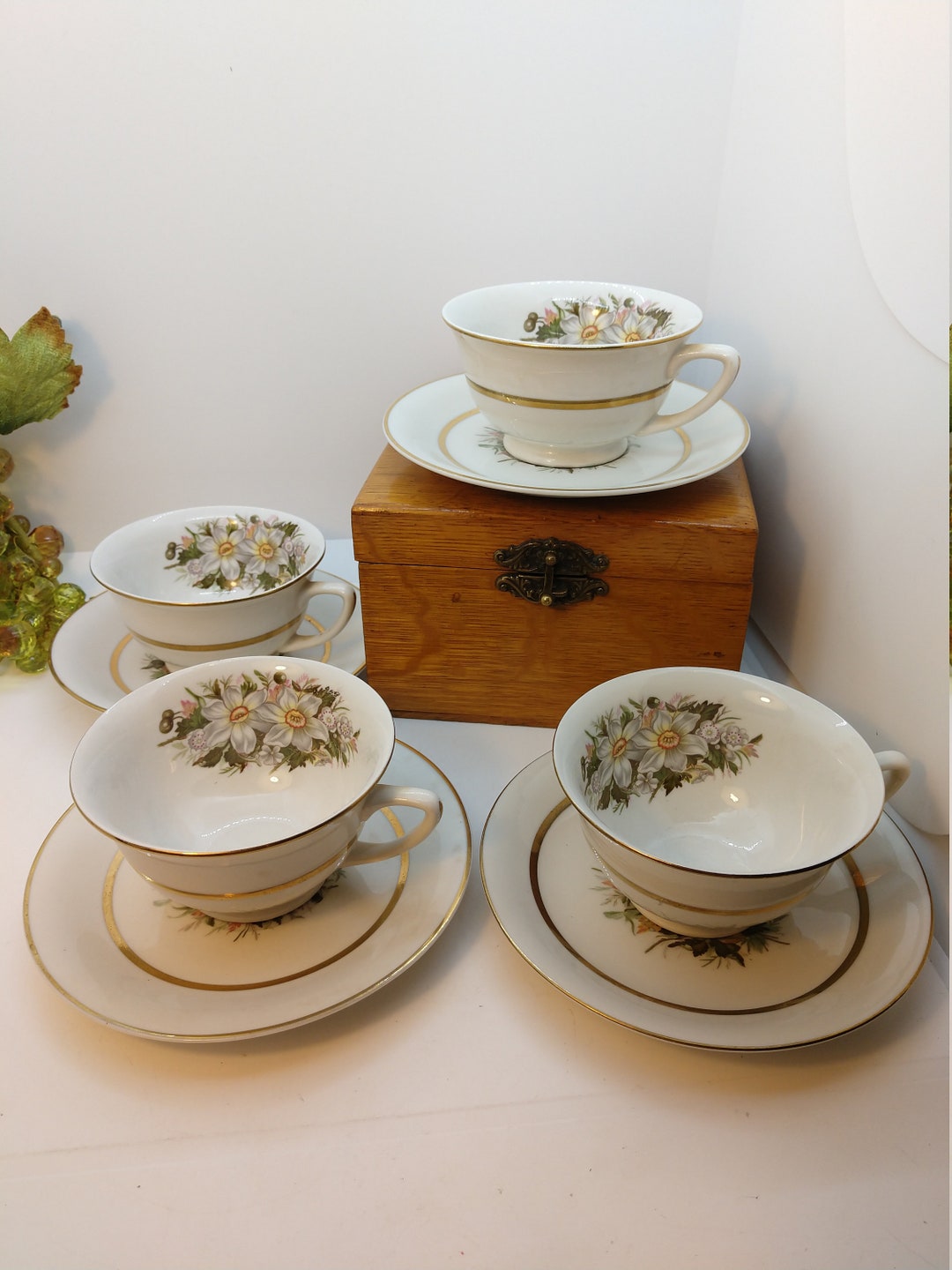 Set of Four Embassy Vitrified China USA Cup and Saucer Sets - Etsy