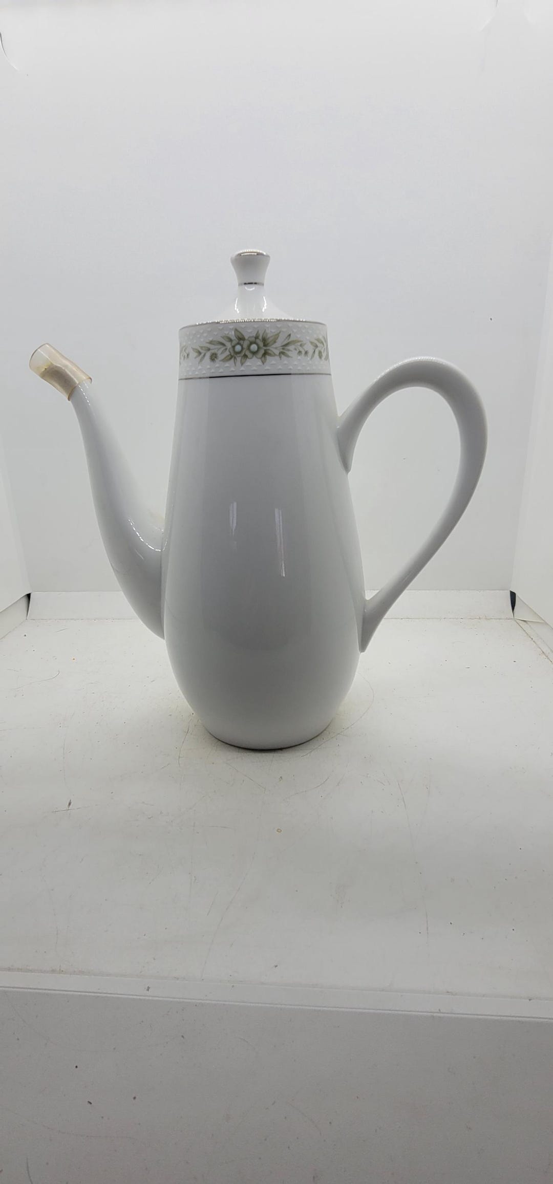 Sango Garland Pattern 6271 Lidded Coffee Pot, Five Cup Capacity, 8 1/8 ...