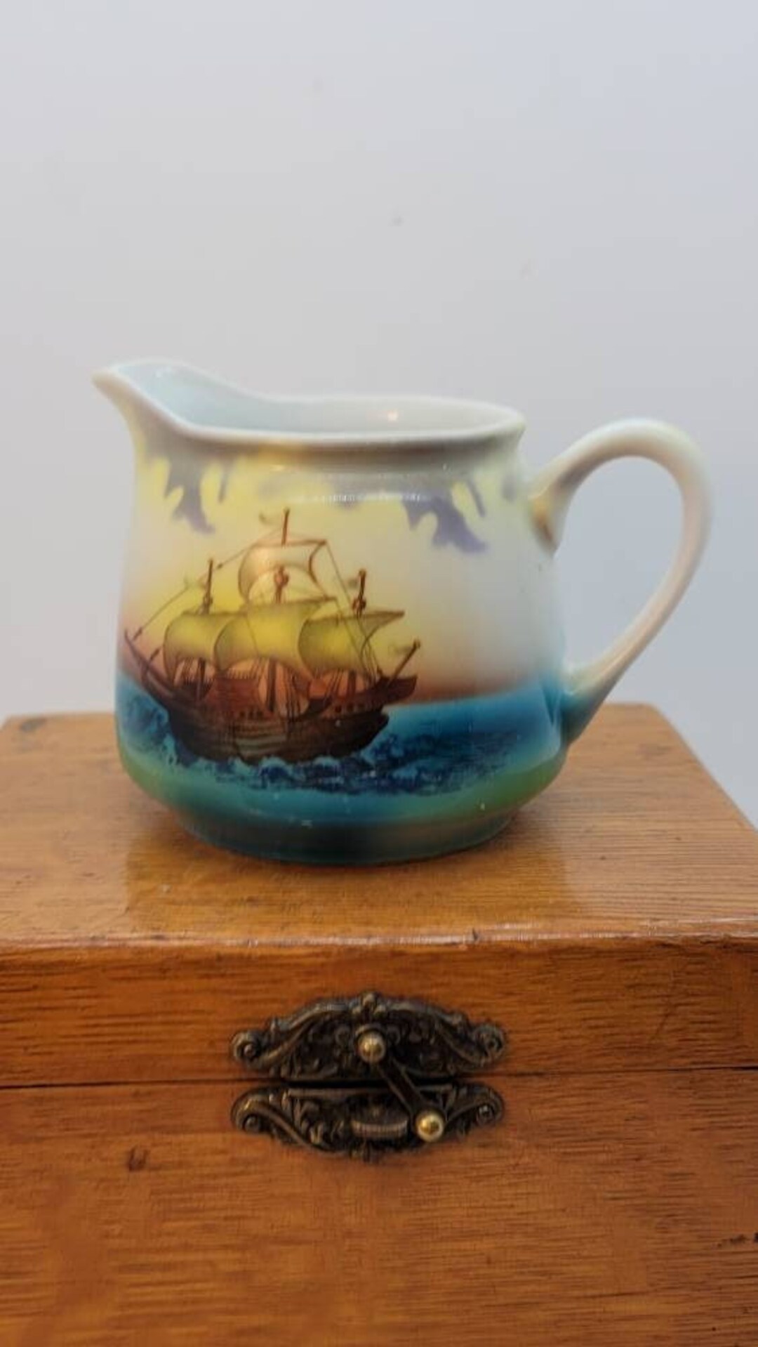 PK Unity Germany Porcelain Creamer Pitcher With Sailing Ship in the ...