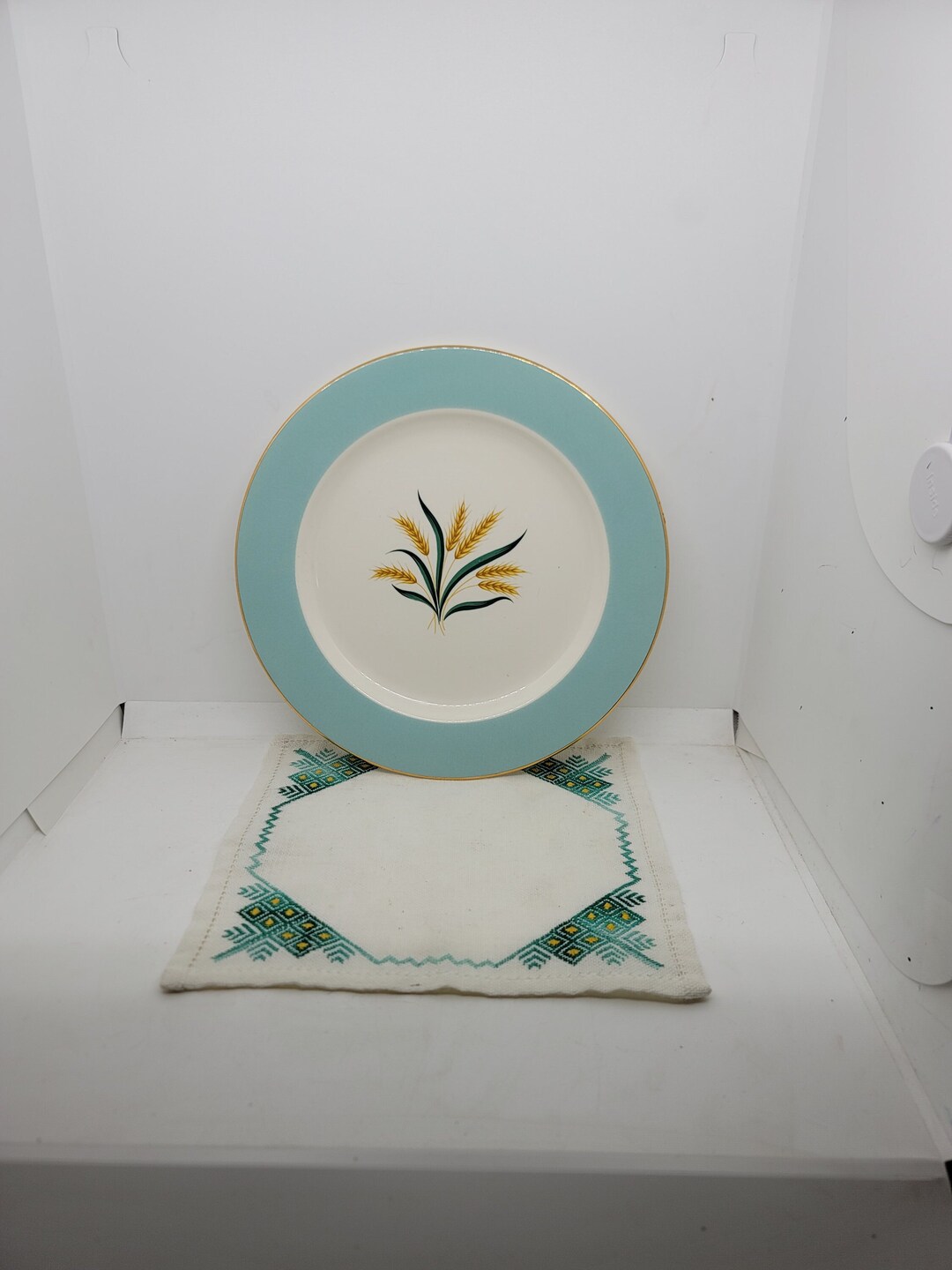 Set of Four International D.S. Co. Viking Dinner Plates, White With ...