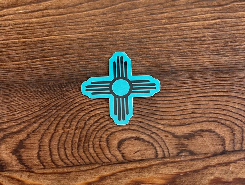 Zia Symbol Sticker, 2 Inch New Mexico Sticker, New Mexico Pride Sticker ...