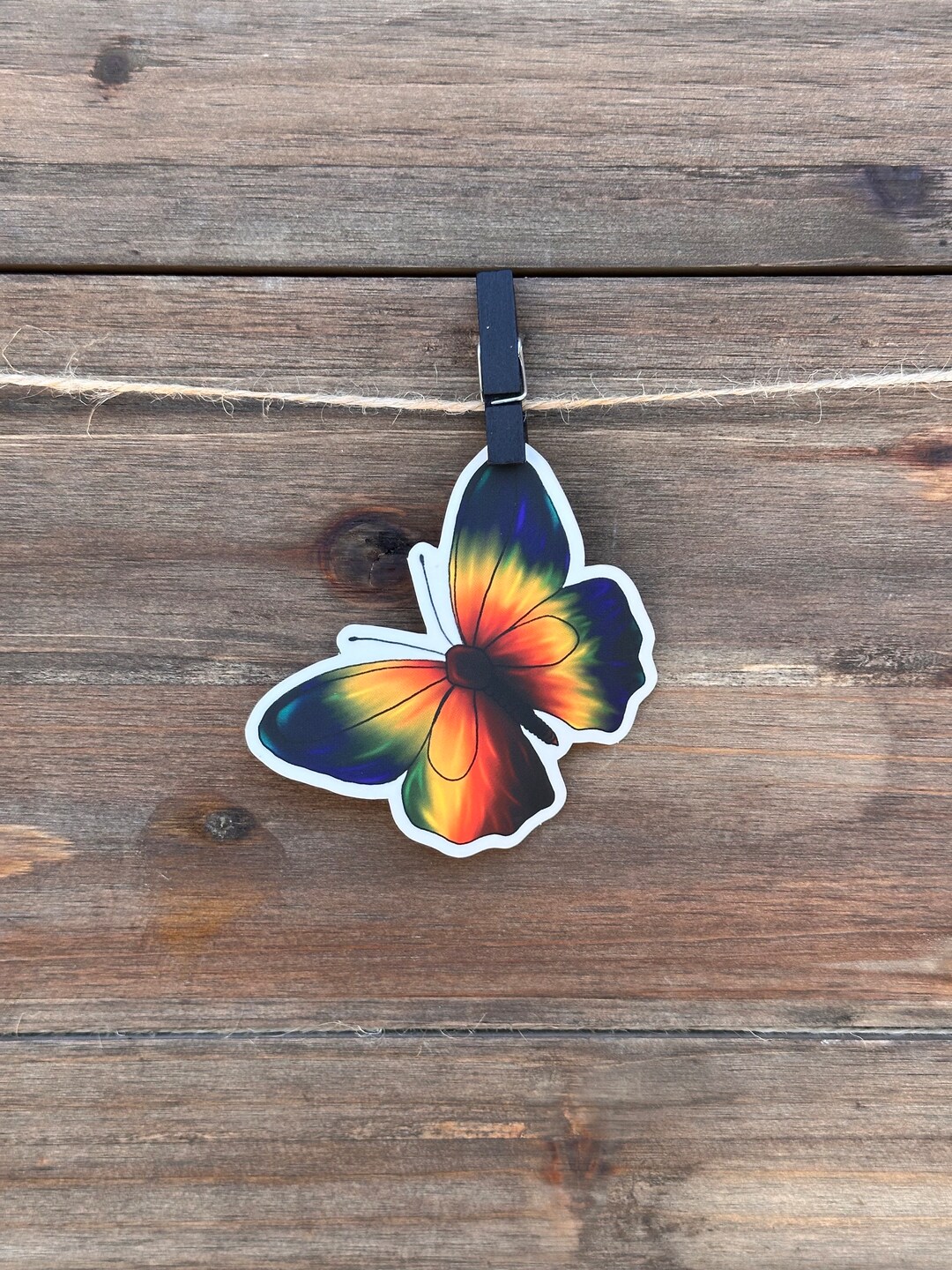 Rainbow Butterfly Sticker | 3 Inch Sticker - Etsy