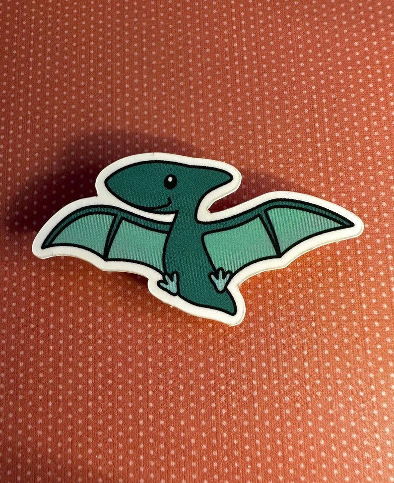 3 Pack of MINI Pteranodon/dinosaur Stickers, Pterodactyl Stickers, Mini Dino Stickers, Pterosaur ...