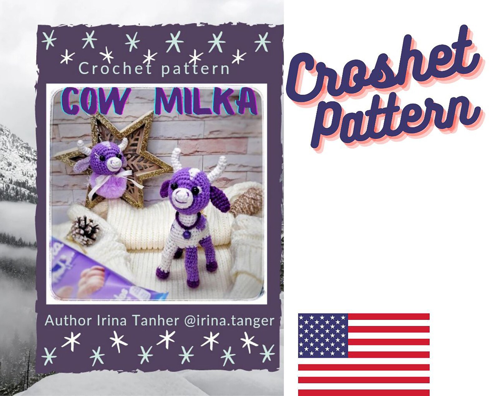 Milka Cow Crochet Pattern - Etsy