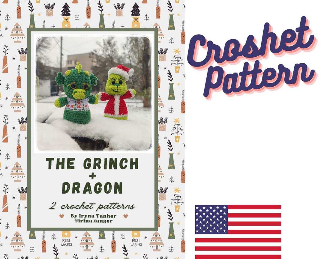 The Grinch + Dragon Patterns Bundle - Etsy