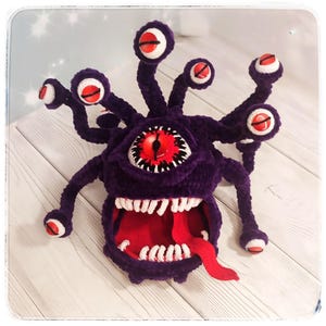 Beholder Dice Tray/dice Box Crochet Toy. Dungeon&dragons Crochet Toy ...