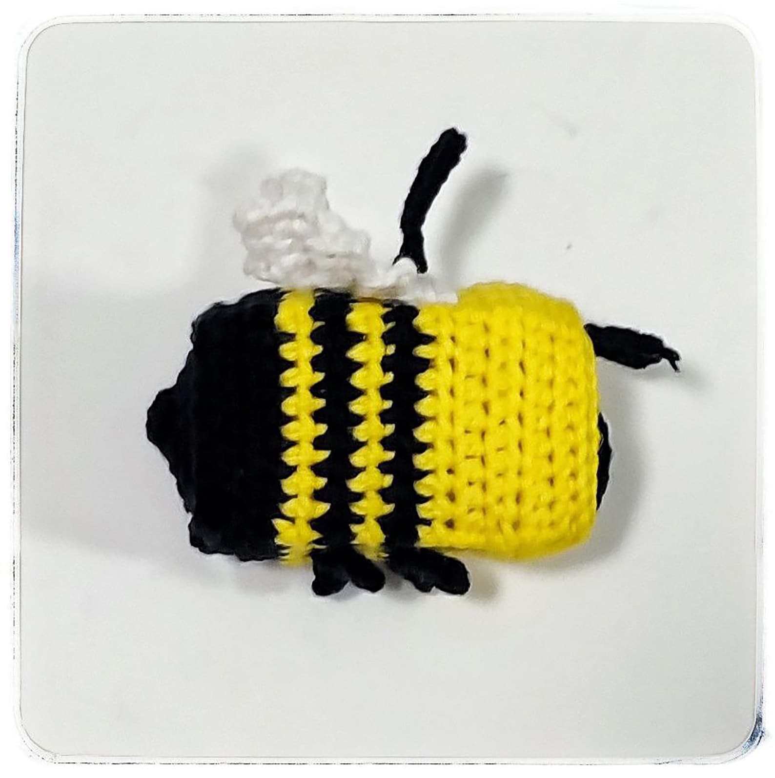 Cube Bee Crochet Pattern. Crochet Bee Pattern. Minecraft Bee Crochet ...
