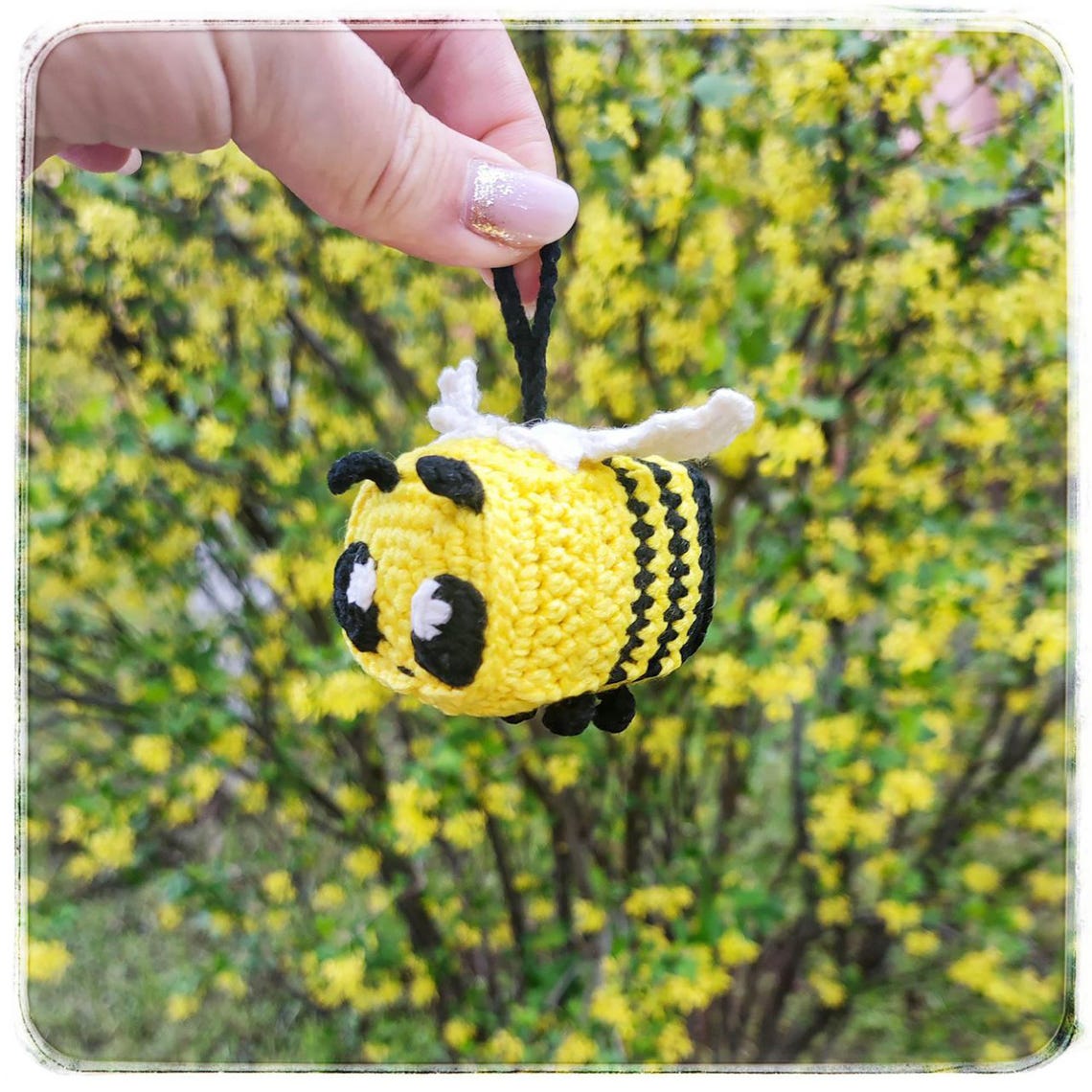 Cube Bee Crochet Pattern. Crochet Bee Pattern. Minecraft Bee Crochet ...