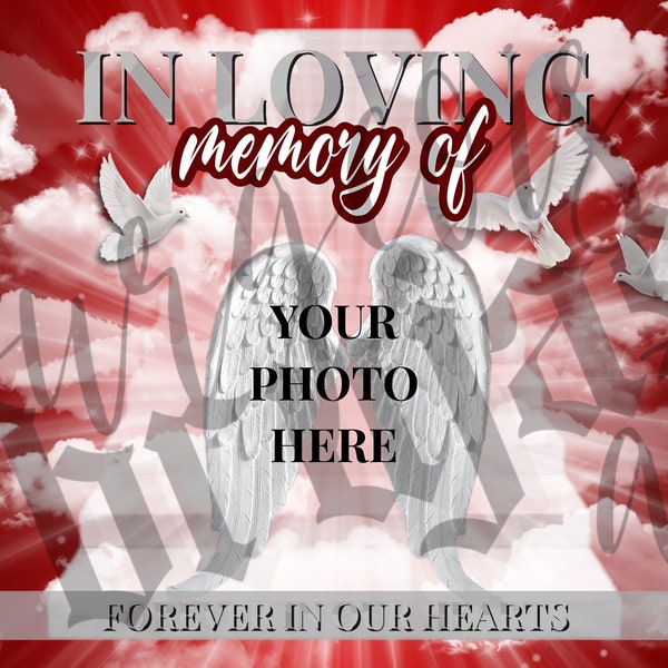 Red Memorial Background - Etsy