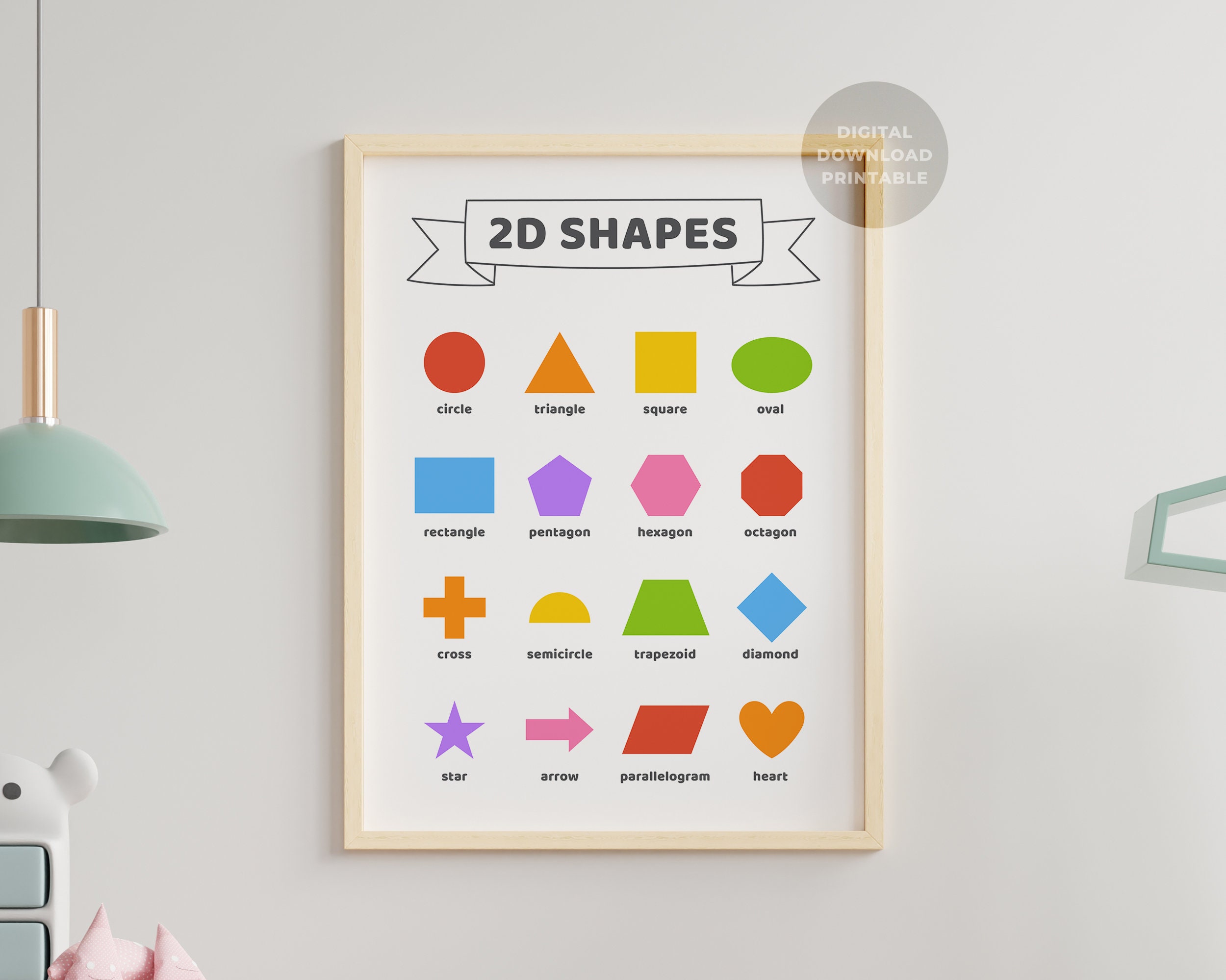 Home Décor Montessori Print digital download Preschool learning ...