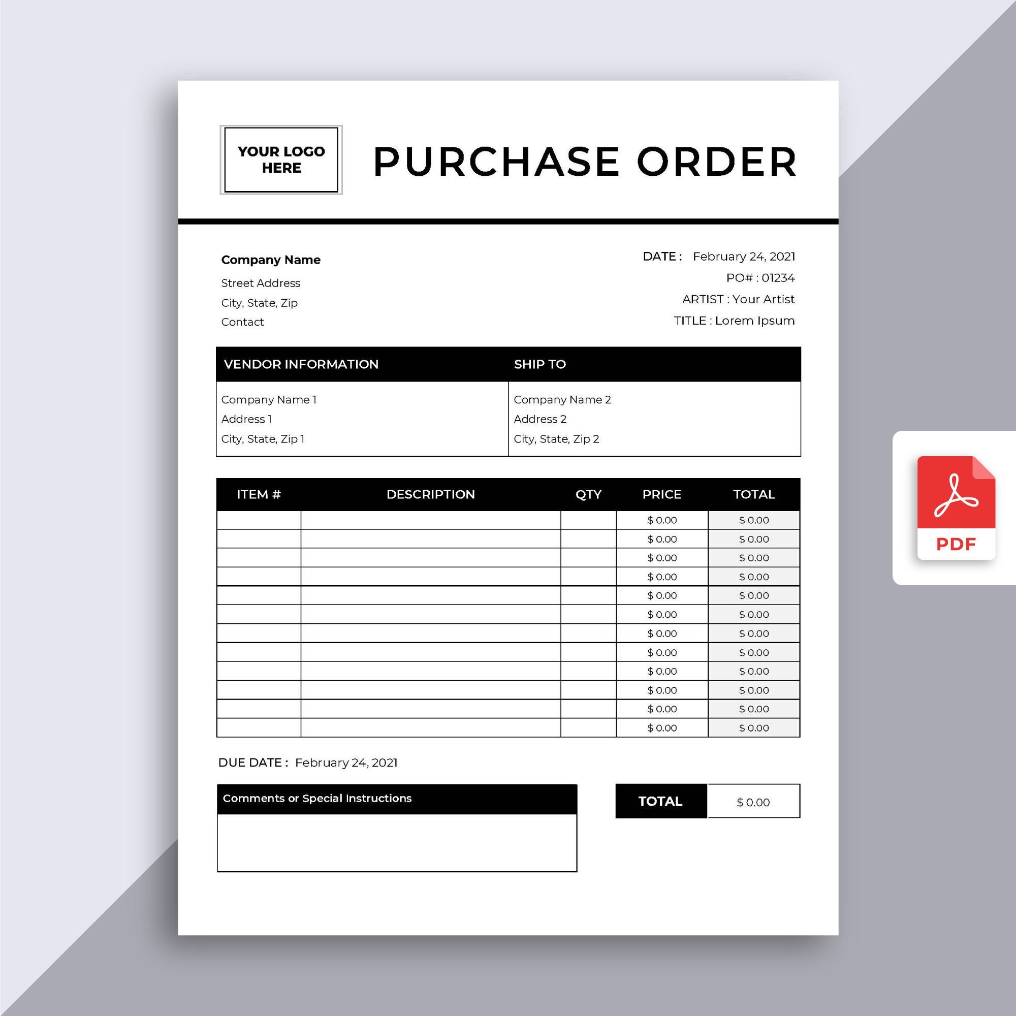 Purchase Order