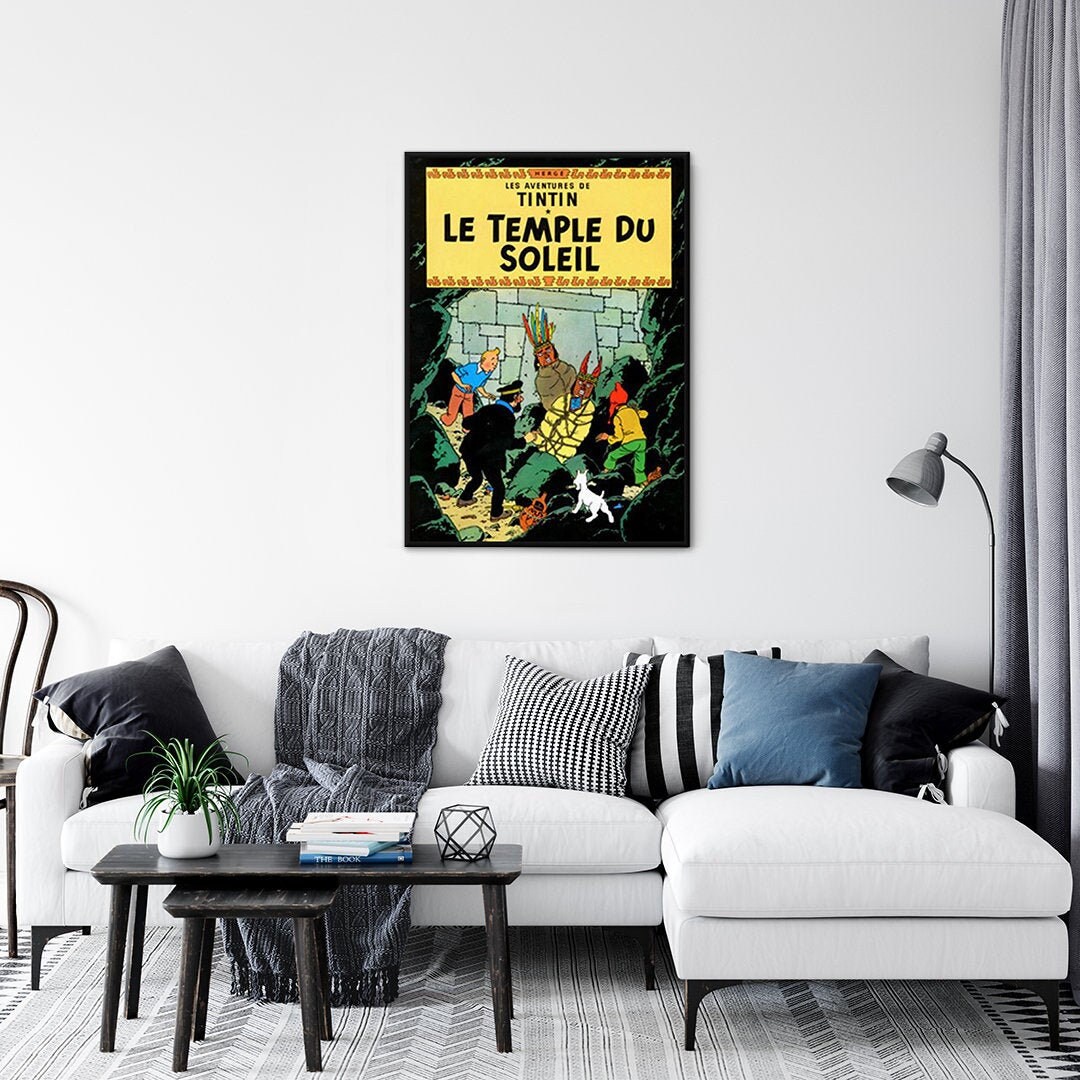 Original Tintin Poster Prisoners of the Sun 50x70 cm Modernes Kunstwerk ...