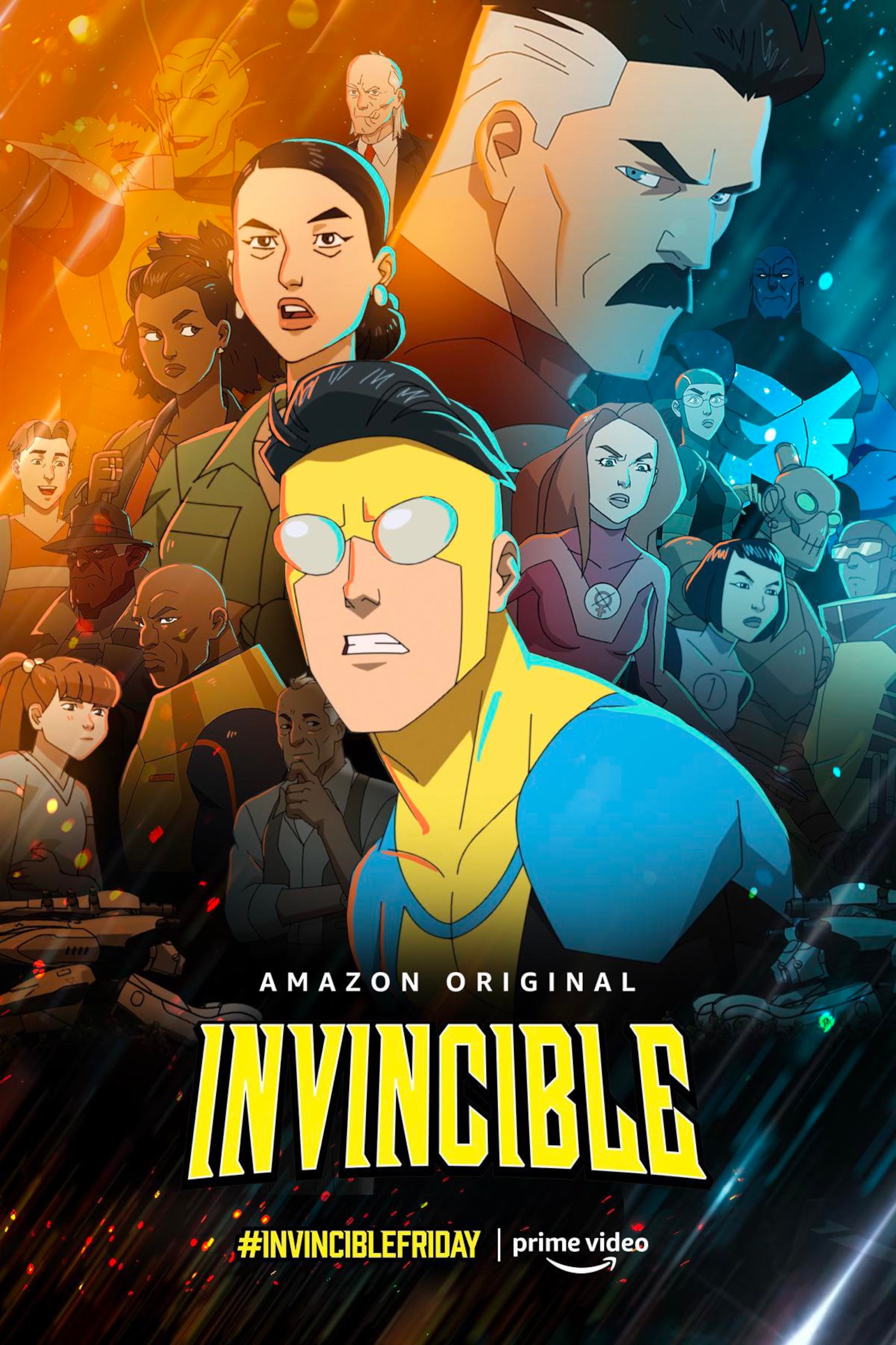Invincible TV Series 2021 Animated Superhero Series Poster | Etsy
