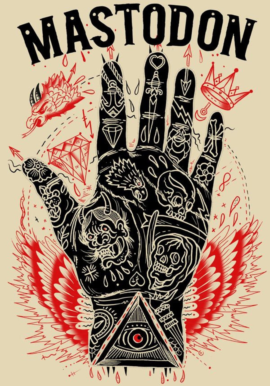 Mastodon band design Poster | Etsy