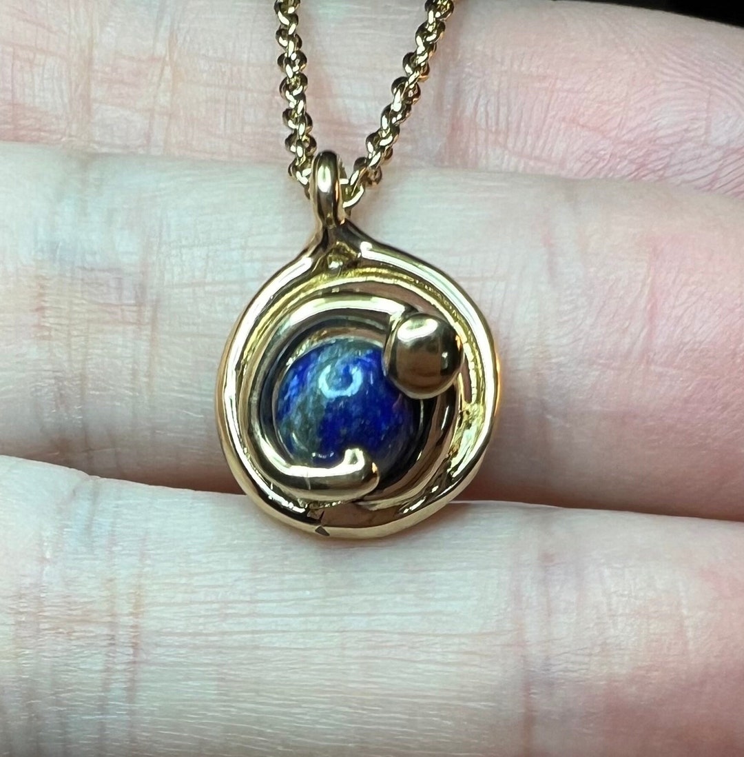 Superb Character and Lapis Lazuli Pendant by Charles Jourdan - Etsy