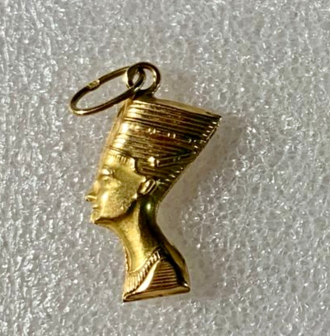 Superbe Pendentif Profil De Cleopatre En or Jaune 18 Carats - Etsy