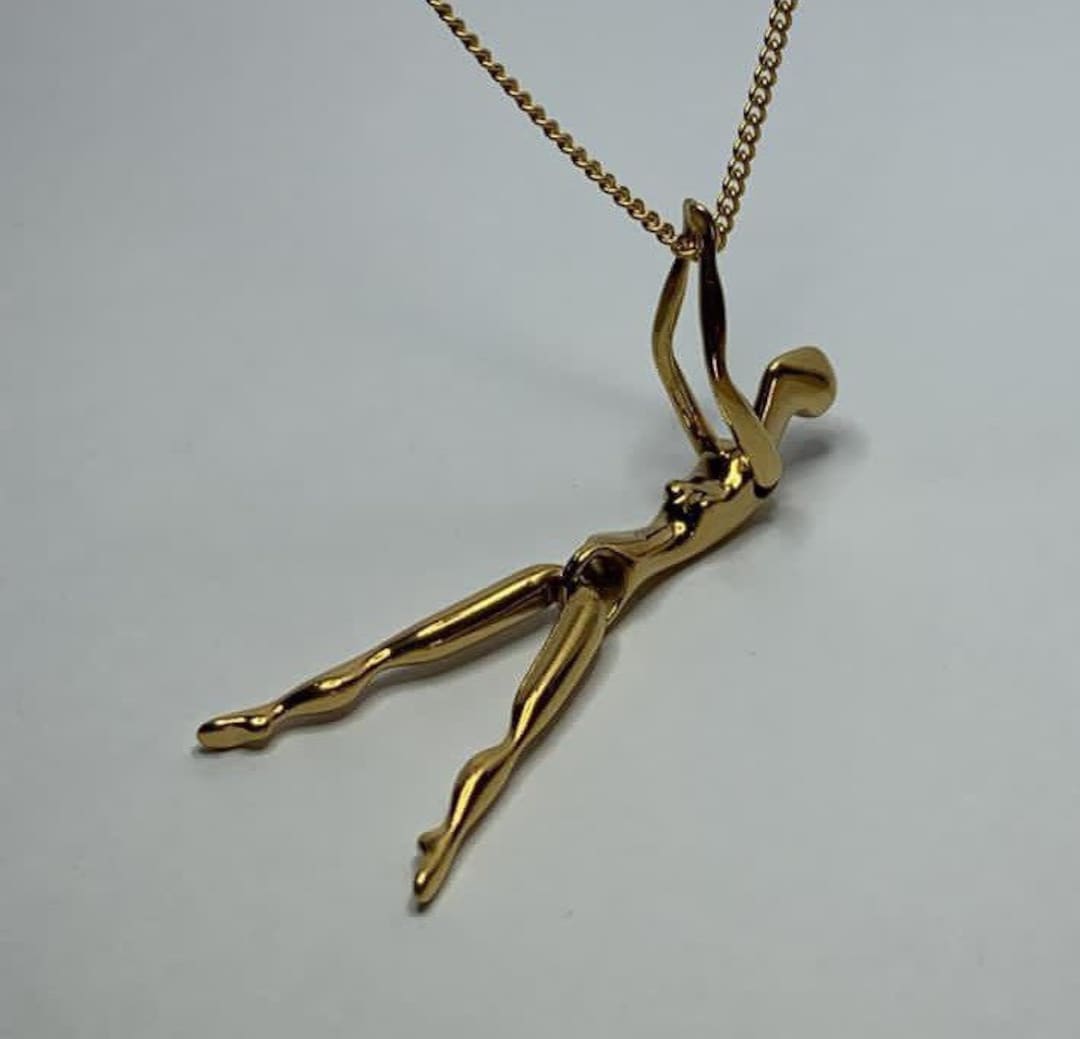 Iconic 6cm Gold-plated Puppet Dancer Pendant by Charles Jourdan - Etsy
